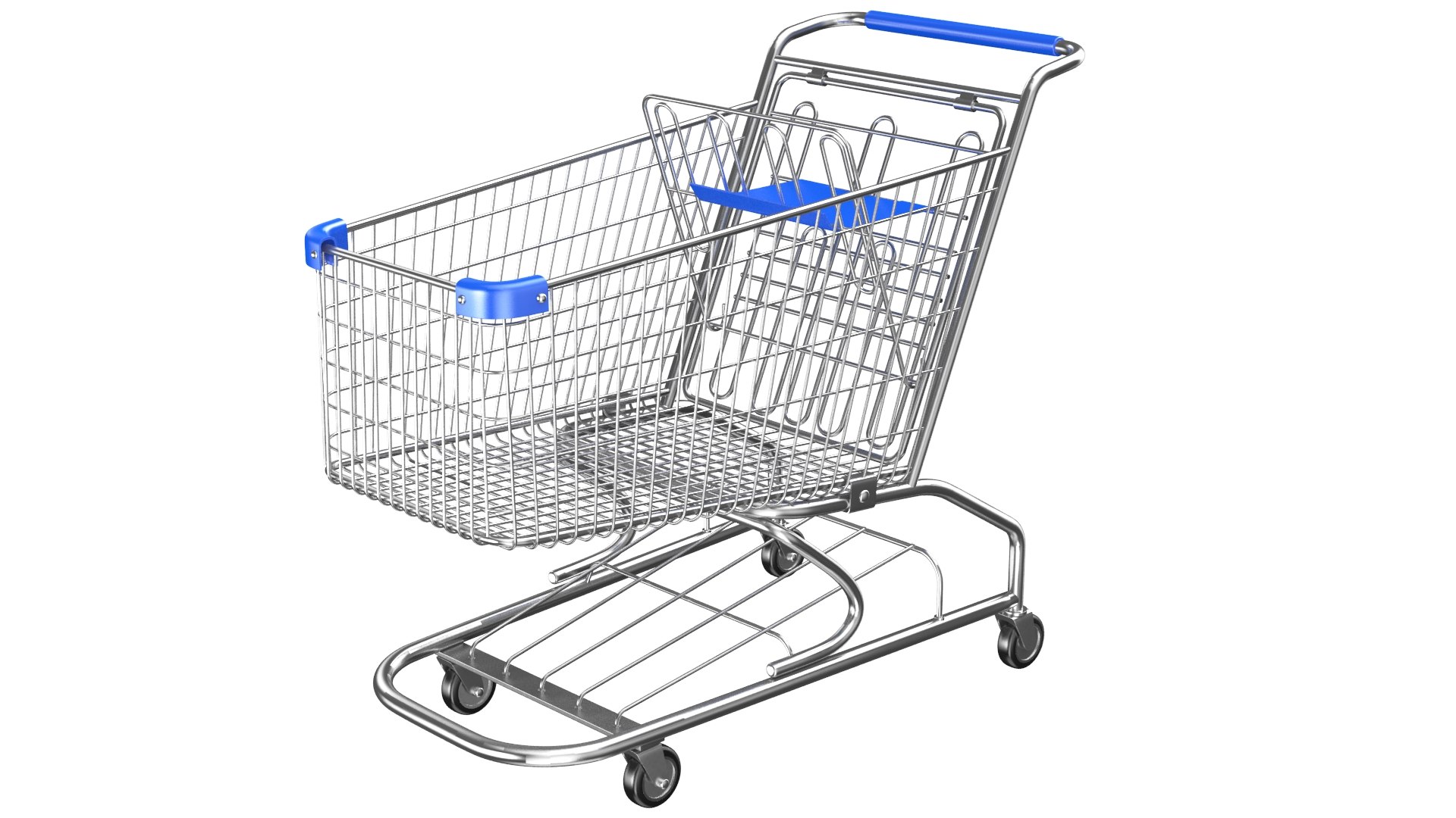 Two Detailed Shopping Carts Model - TurboSquid 2028291