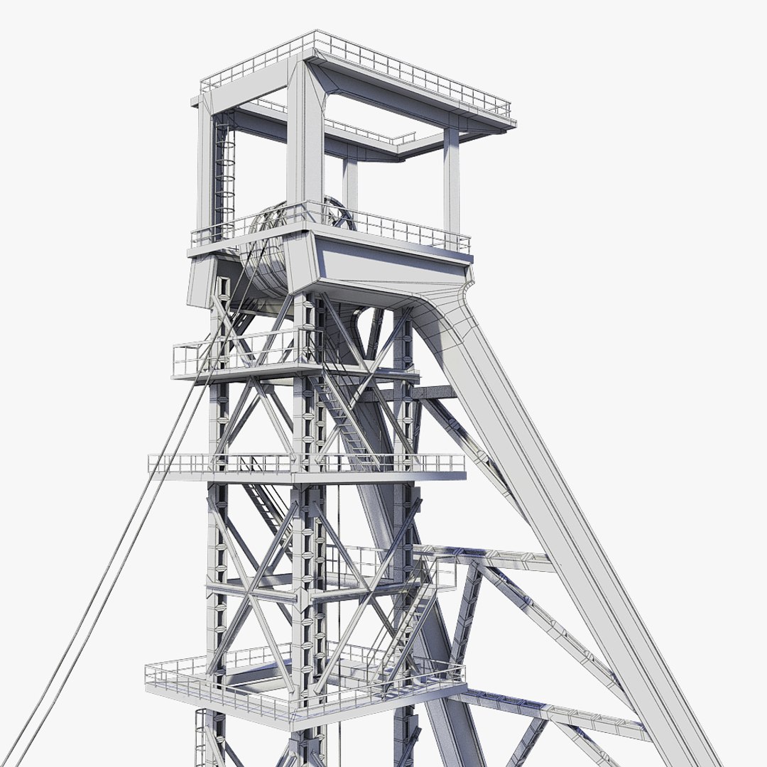Mining Headframe 3d Model