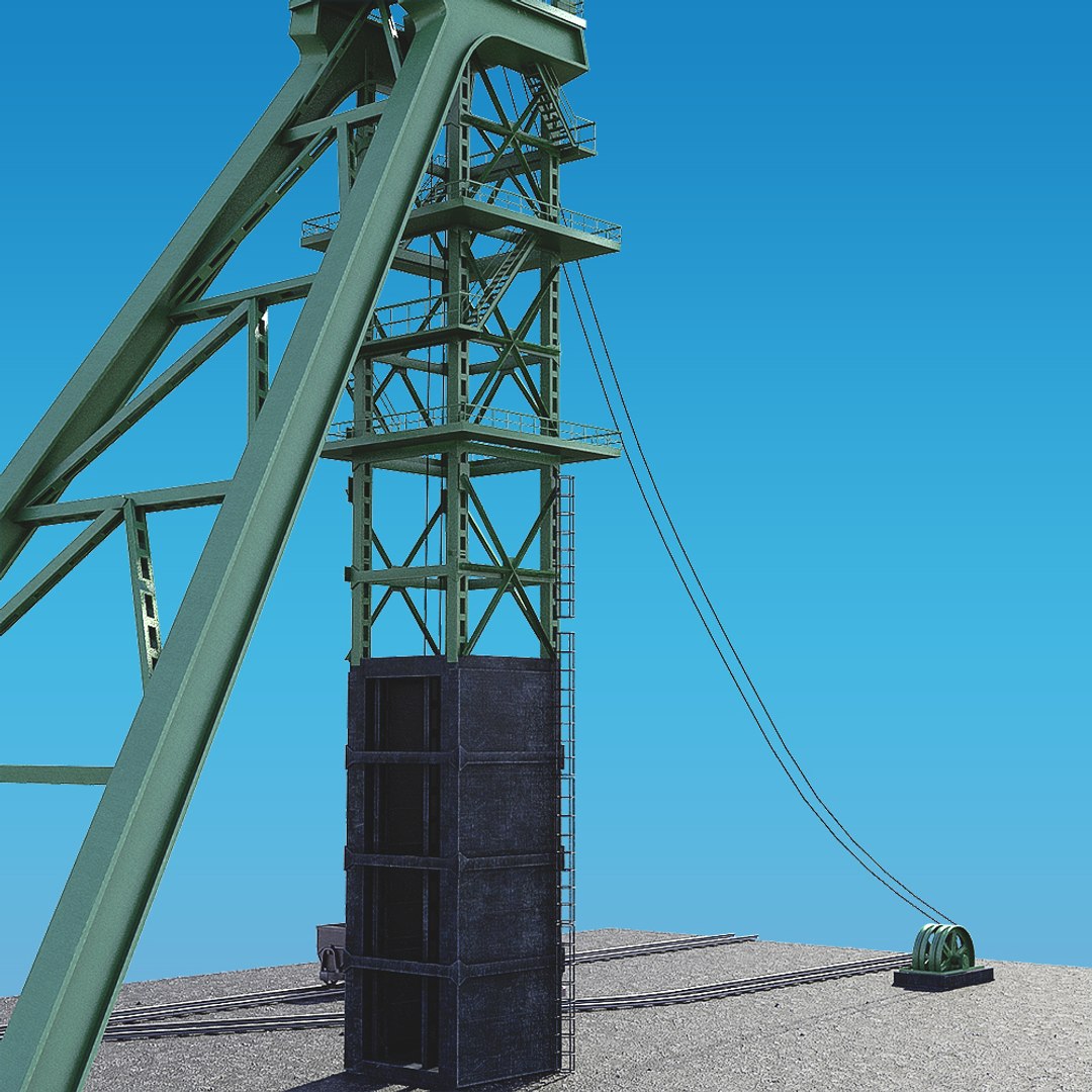 Mining Headframe 3d Model