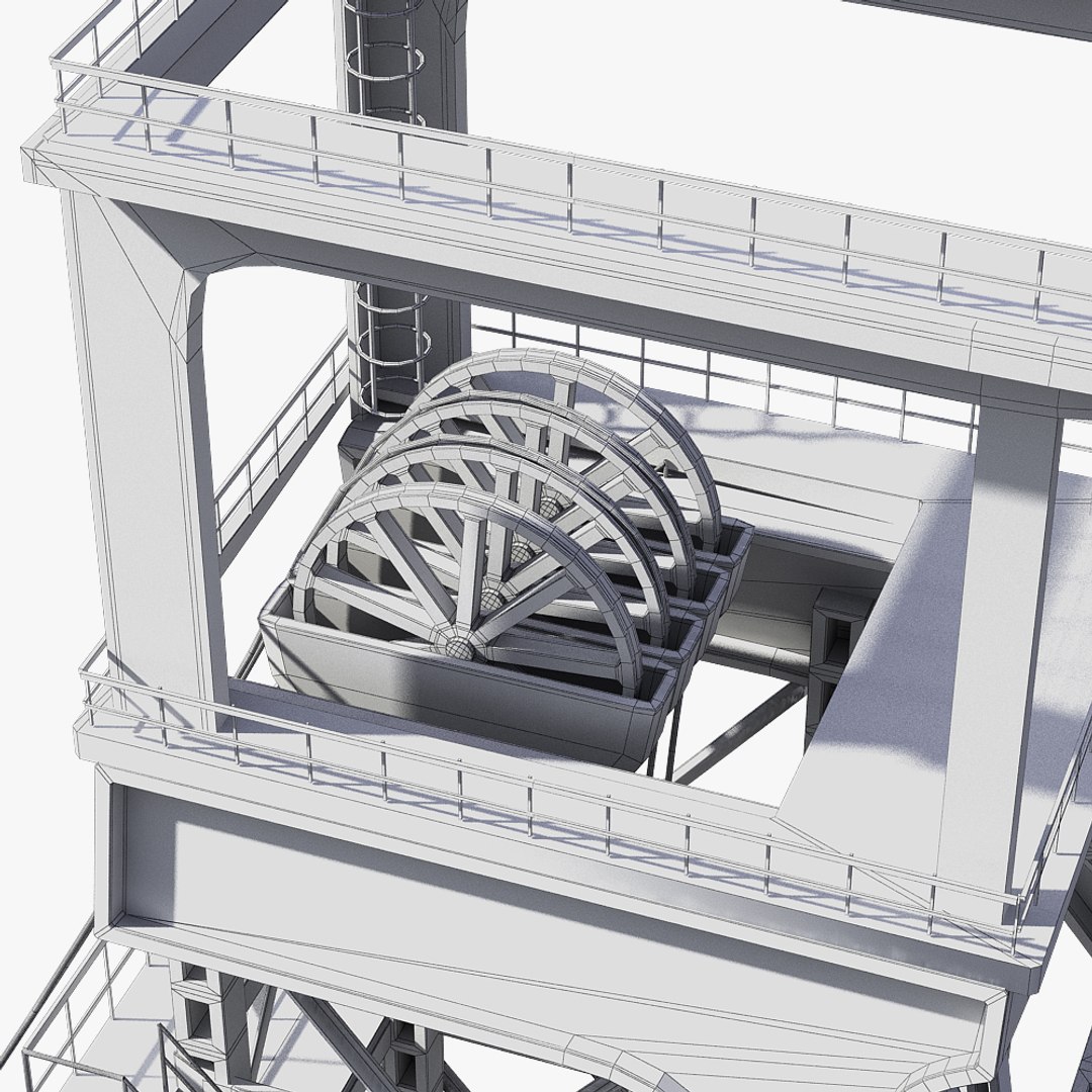 Mining Headframe 3d Model