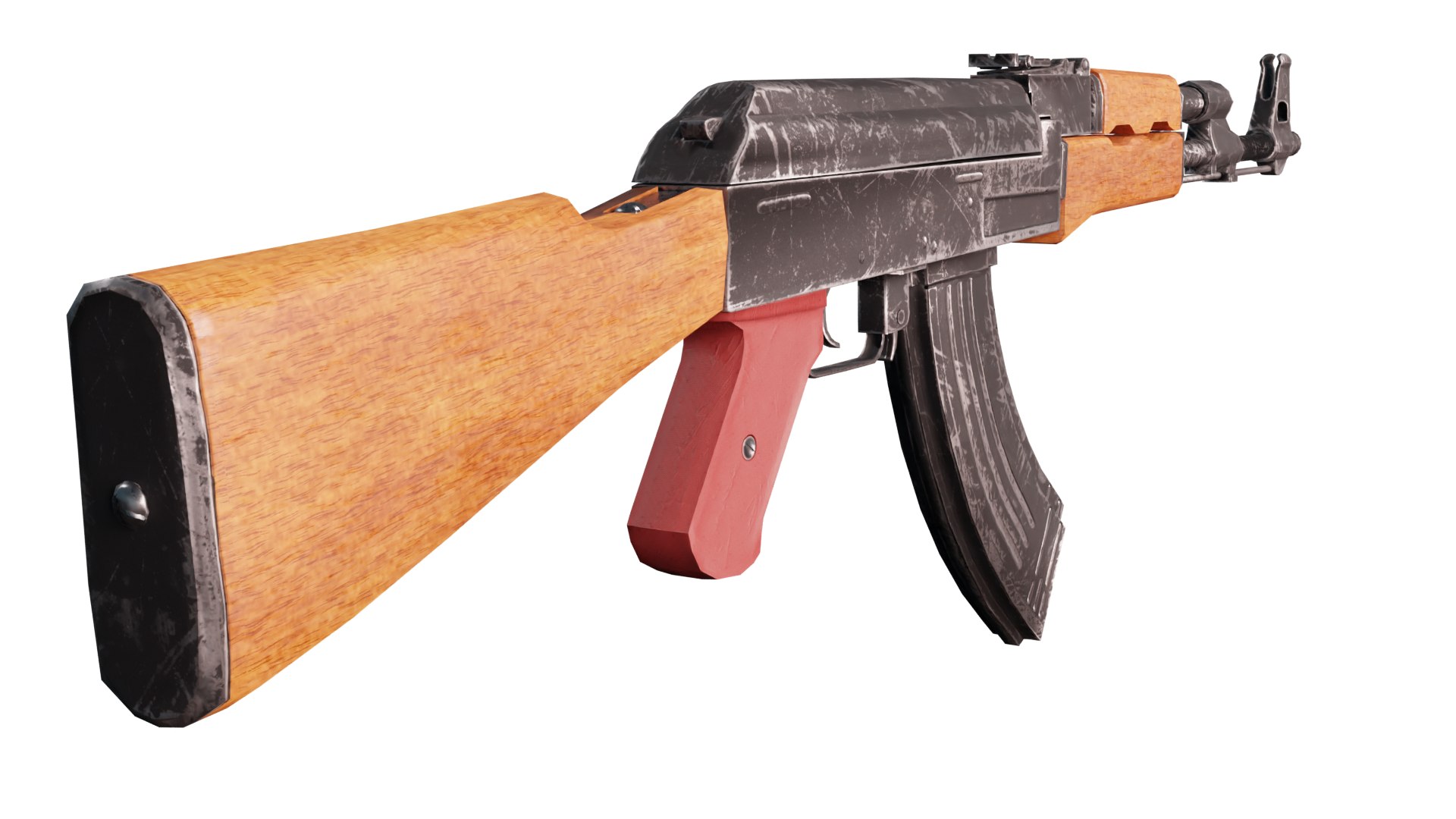 AK 47 Low Poly 3D Model - TurboSquid 2284329
