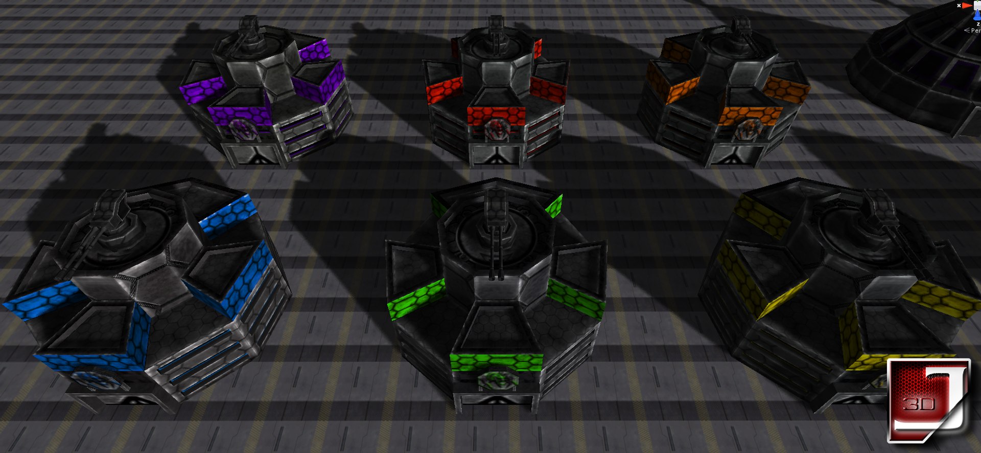 3d Model Bug Assault Buildings