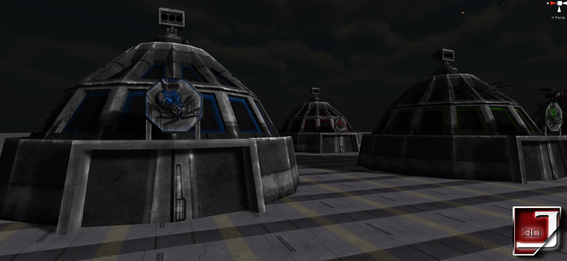 3d Model Bug Assault Buildings