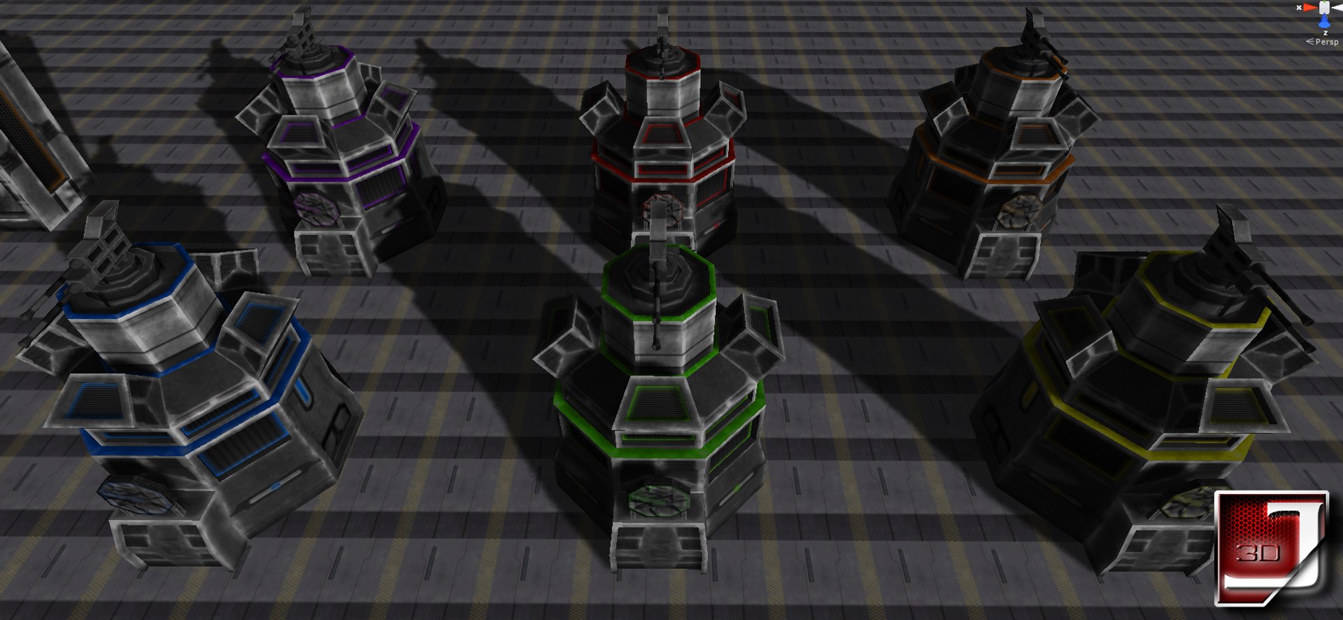 3d Model Bug Assault Buildings