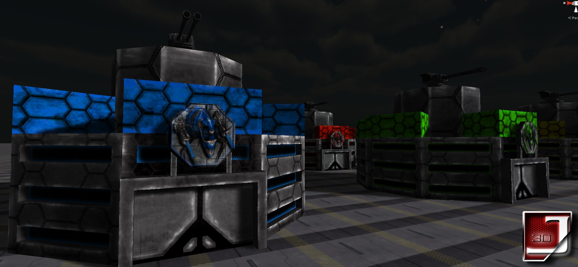 3d Model Bug Assault Buildings