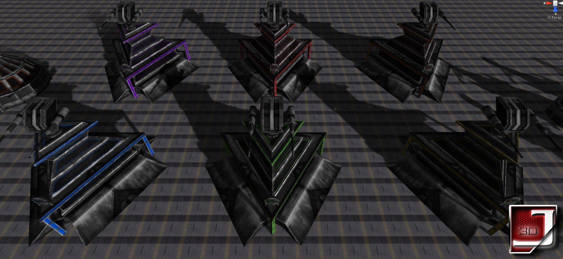 3d Model Bug Assault Buildings