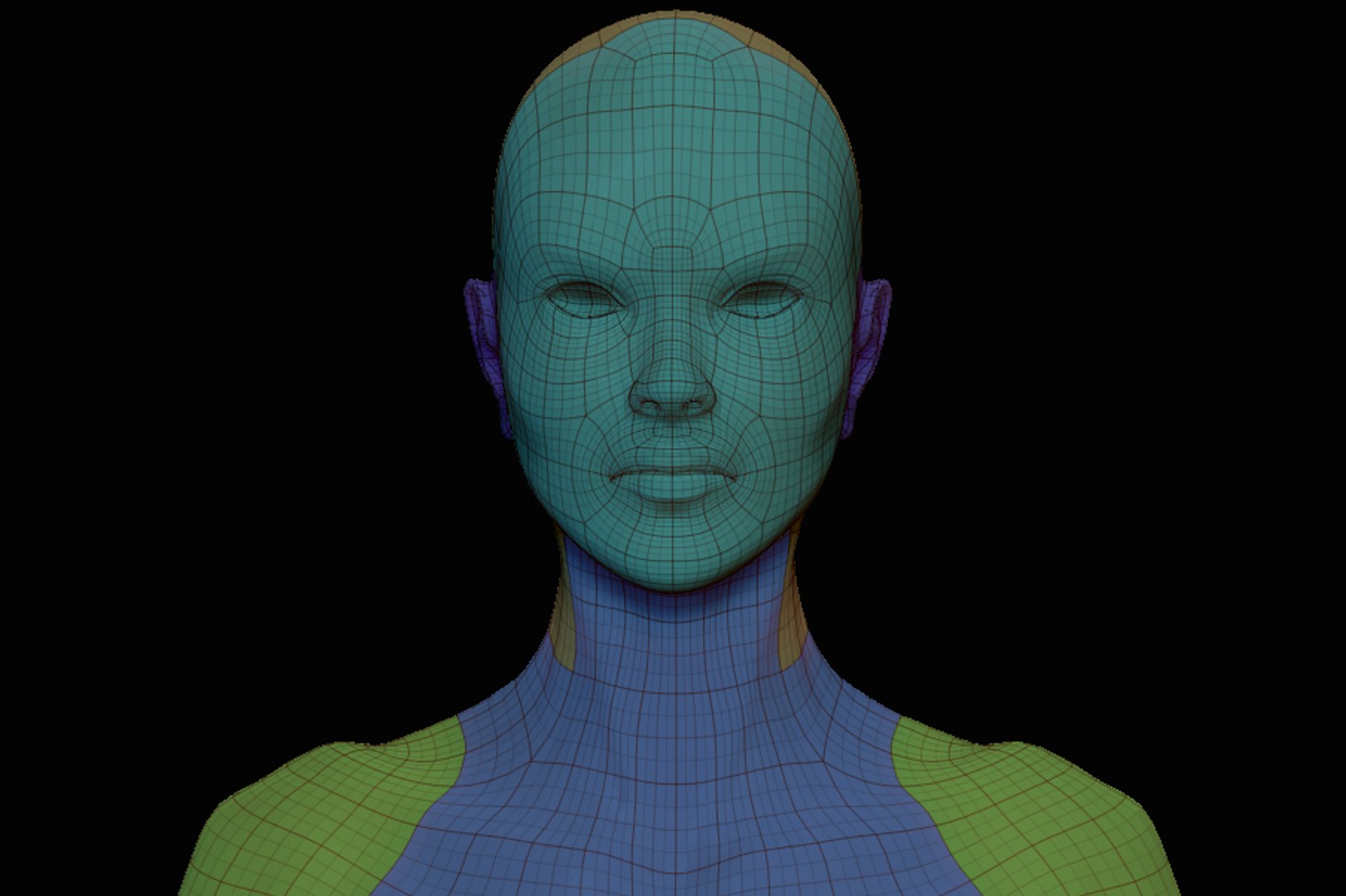 Free Simple Female Basemesh 3d Model