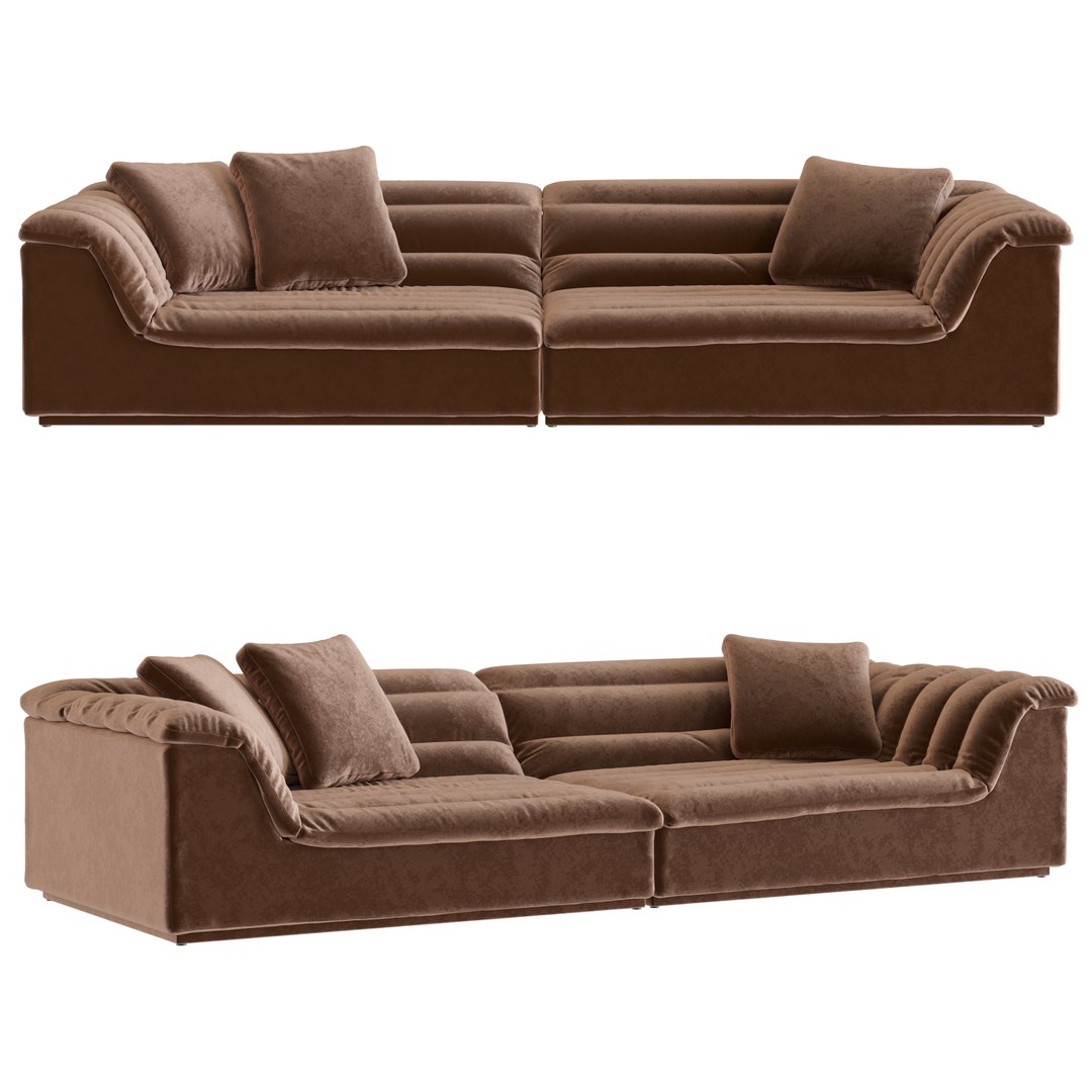 3D Model Sarah Ellison Float Sofa - TurboSquid 2345842