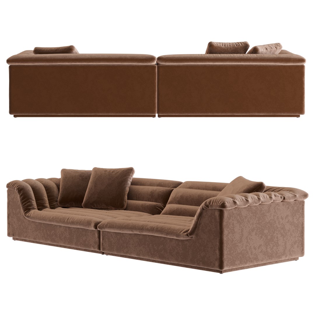 3D Model Sarah Ellison Float Sofa - TurboSquid 2345842