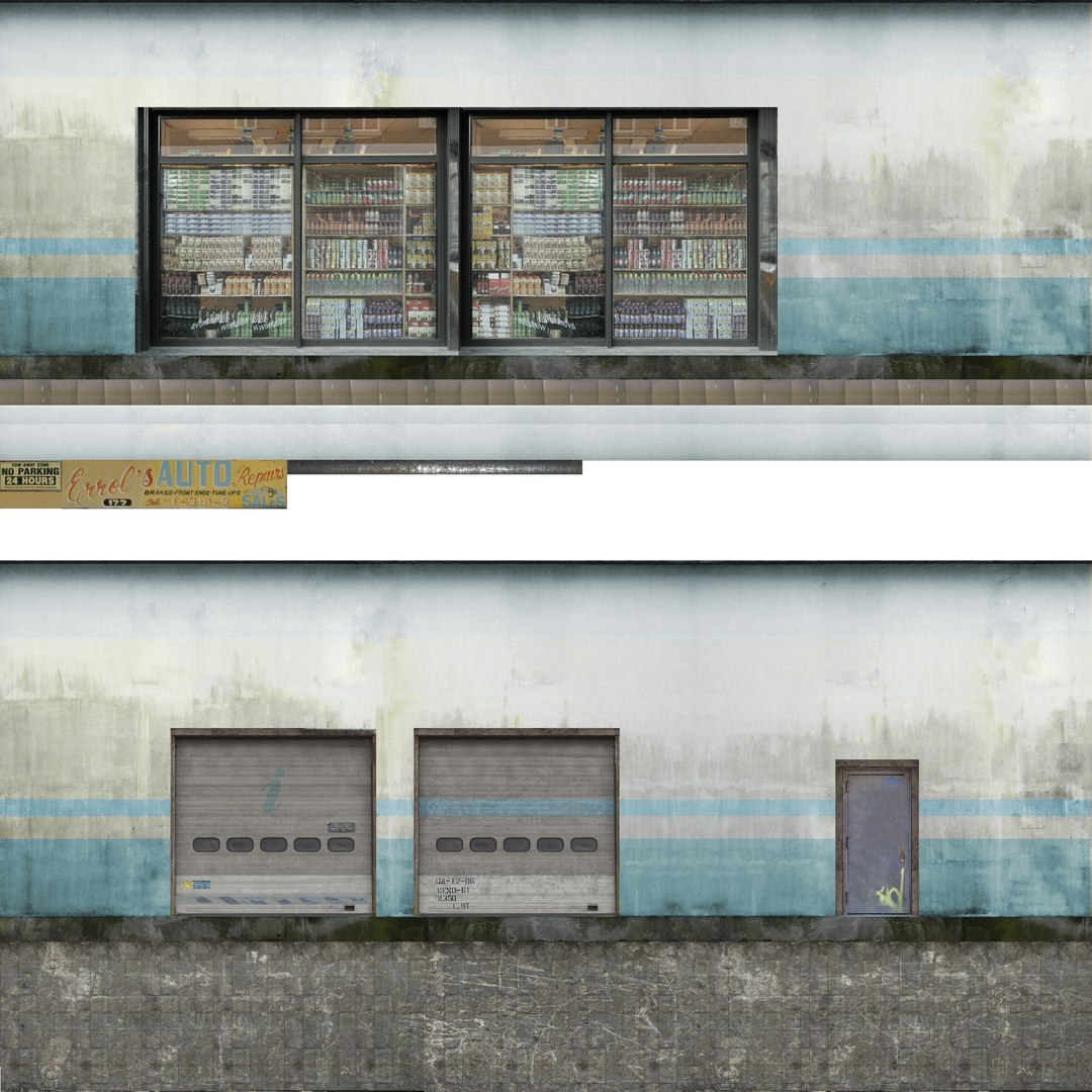 garage shop 3d model