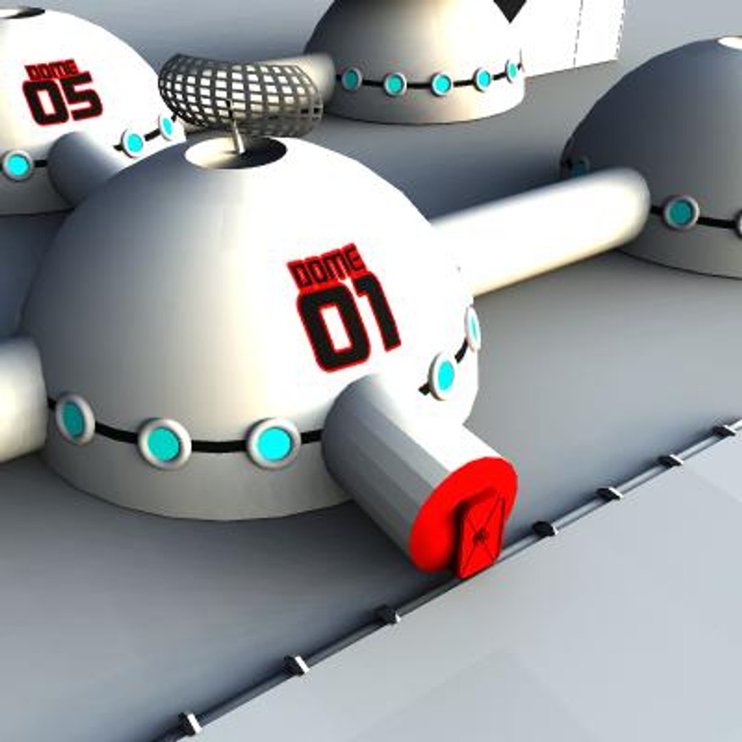 3d Model Moonbase Moon Base