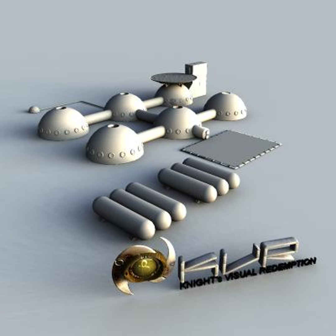 3d Model Moonbase Moon Base