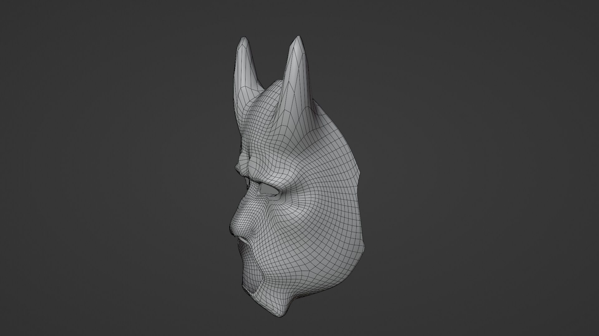 3D Japanese Demon Robotic Mask - TurboSquid 1950617