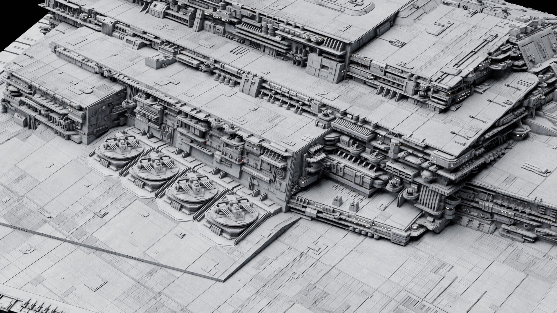 3D Imperial II-Class Star Destroyer Model - TurboSquid 2219245