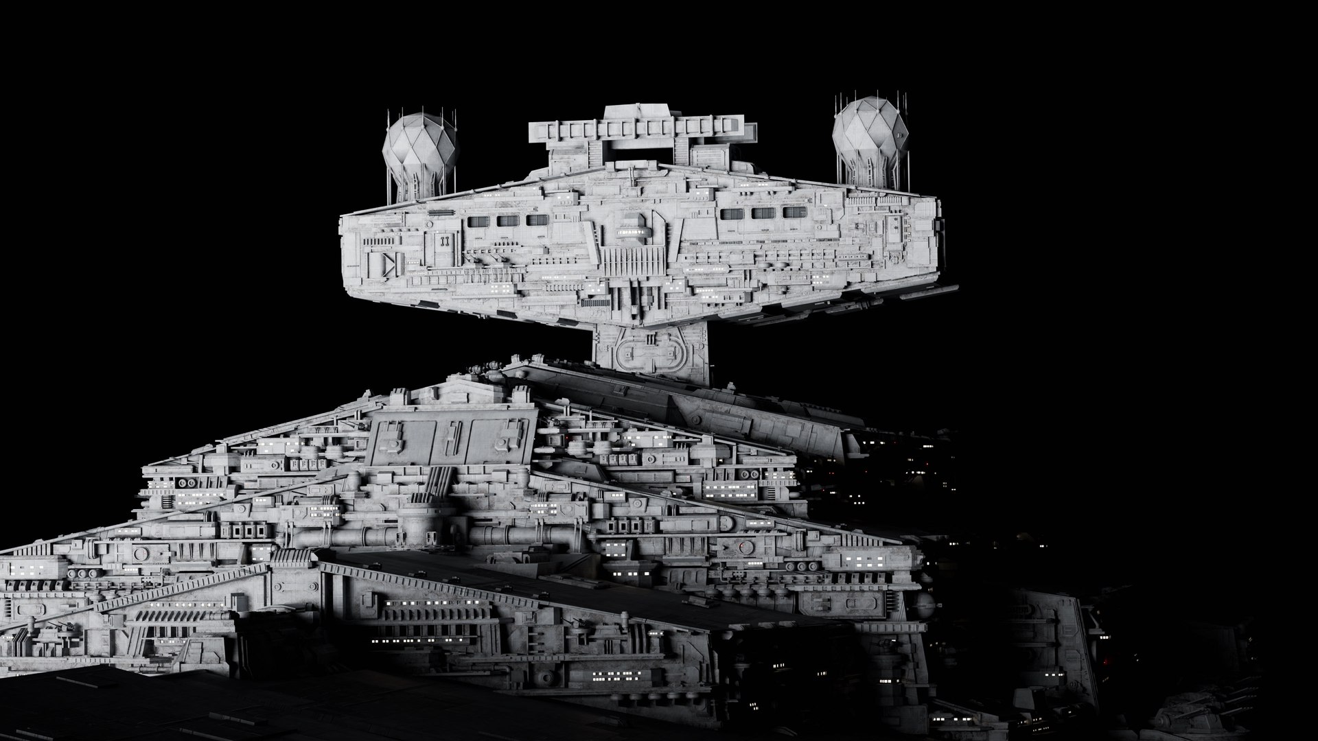 3D Imperial II-Class Star Destroyer Model - TurboSquid 2219245