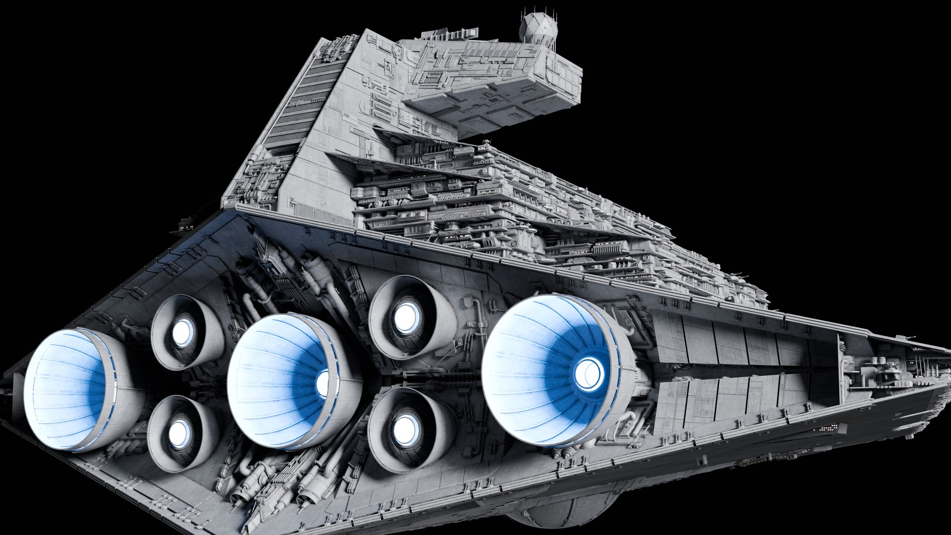 3D Imperial II-Class Star Destroyer Model - TurboSquid 2219245