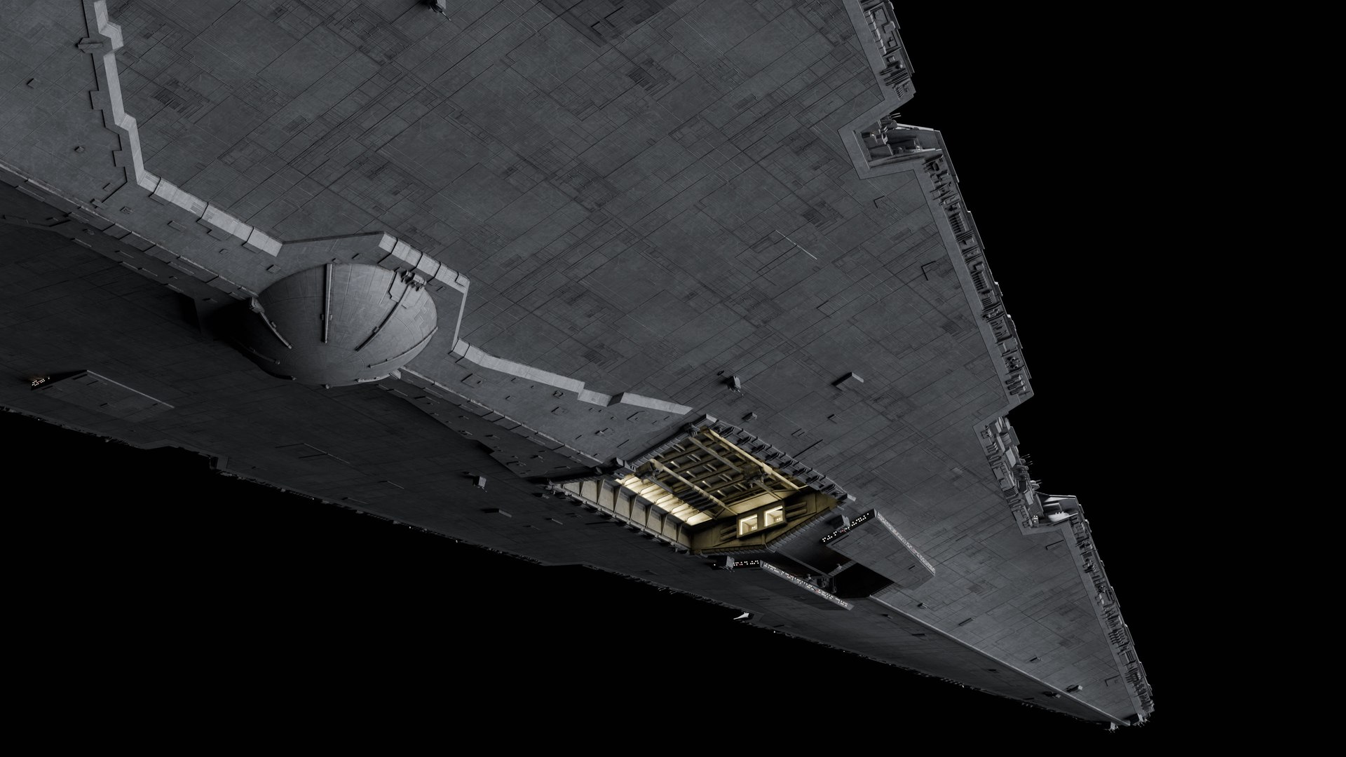 3D Imperial II-Class Star Destroyer Model - TurboSquid 2219245