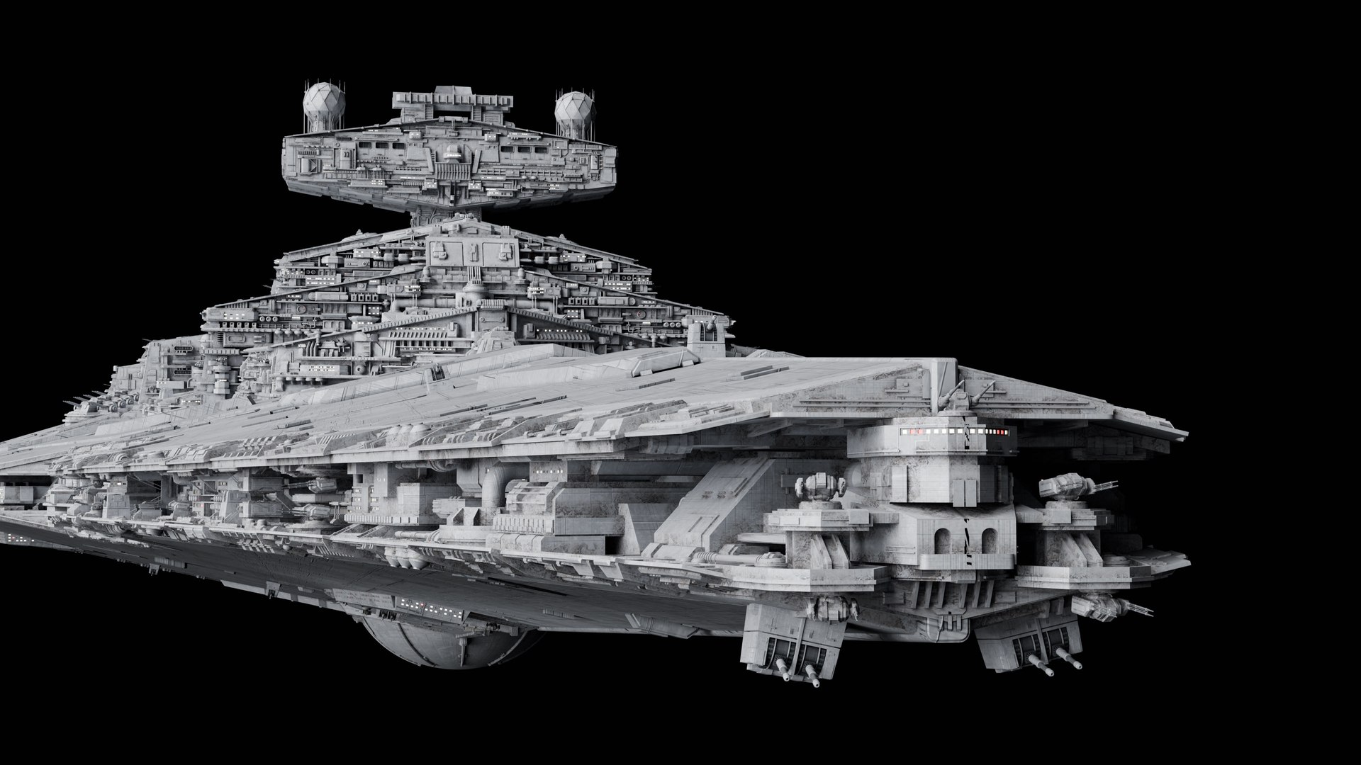 3D Imperial II-Class Star Destroyer Model - TurboSquid 2219245