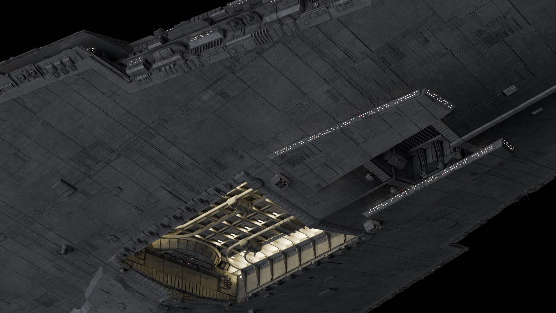 3D Imperial II-Class Star Destroyer Model - TurboSquid 2219245