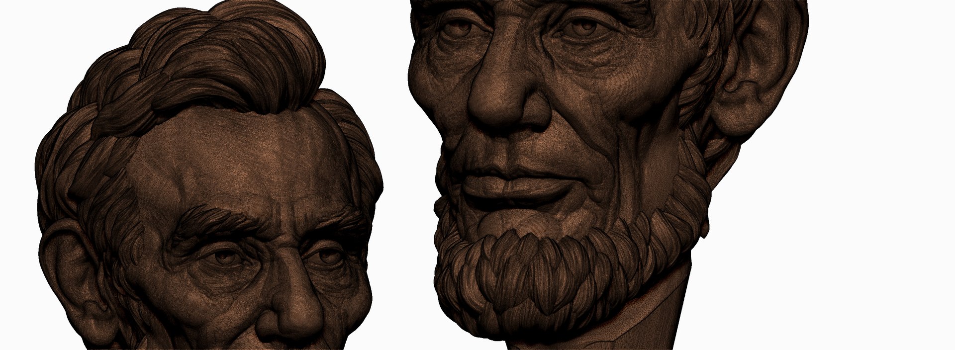 3D Abraham Lincoln Bust - TurboSquid 2422833