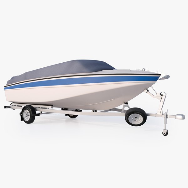 3d race boat model