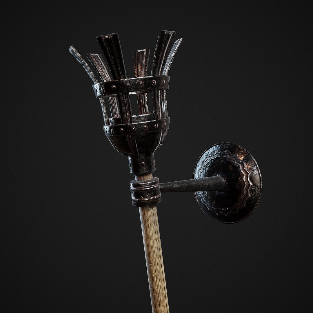 Castle Tower Torch 3D Model - TurboSquid 1536260