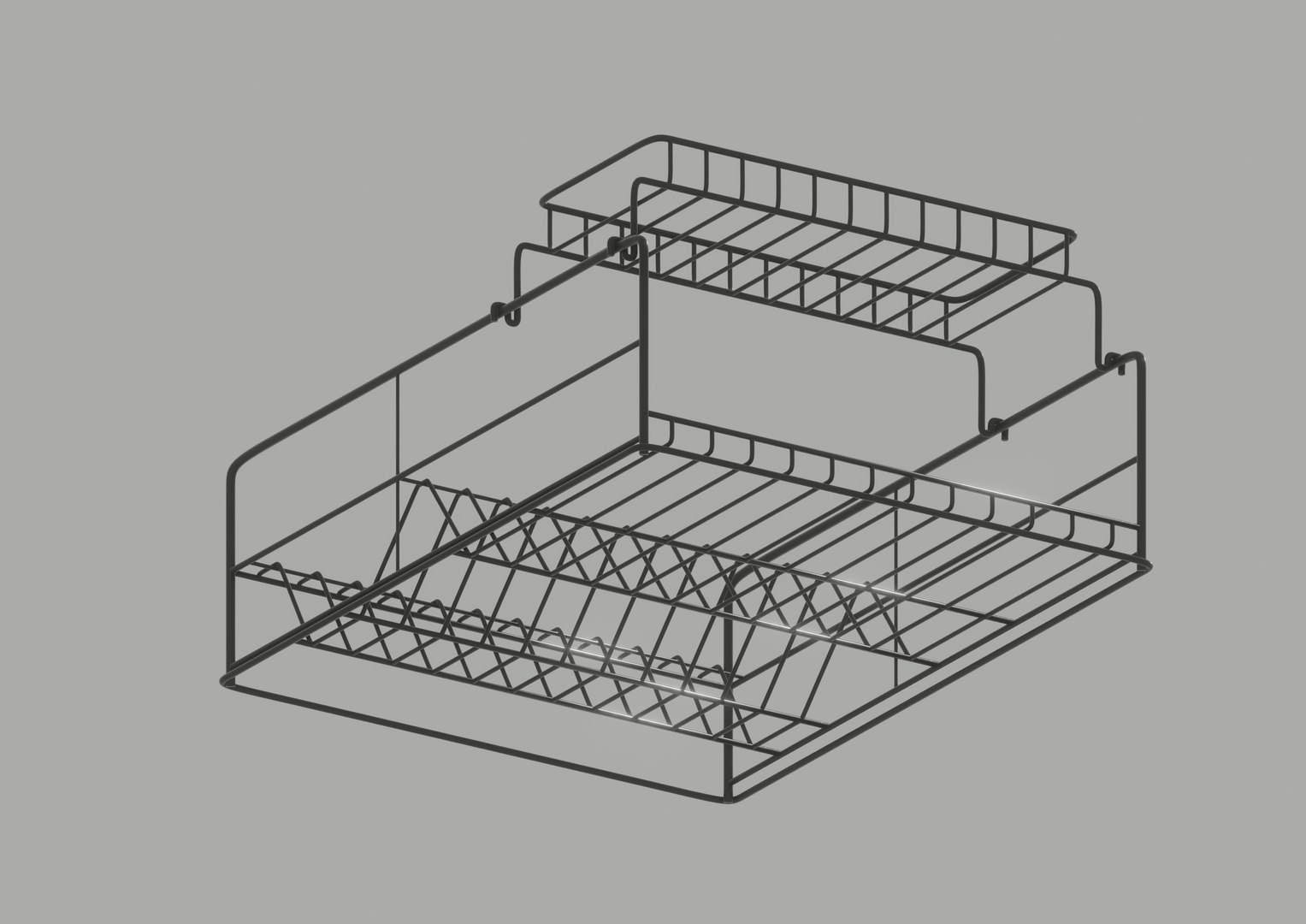 Dish Drying Rack 3D Model - TurboSquid 2196603