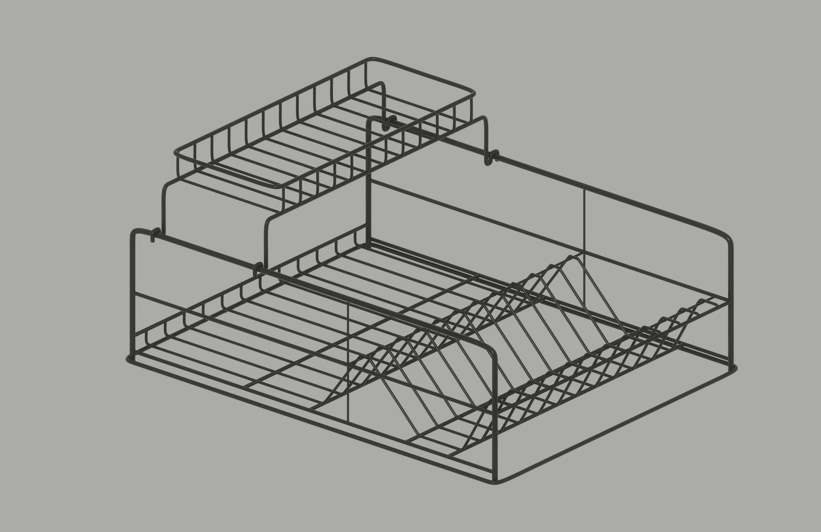 Dish Drying Rack 3D Model - TurboSquid 2196603