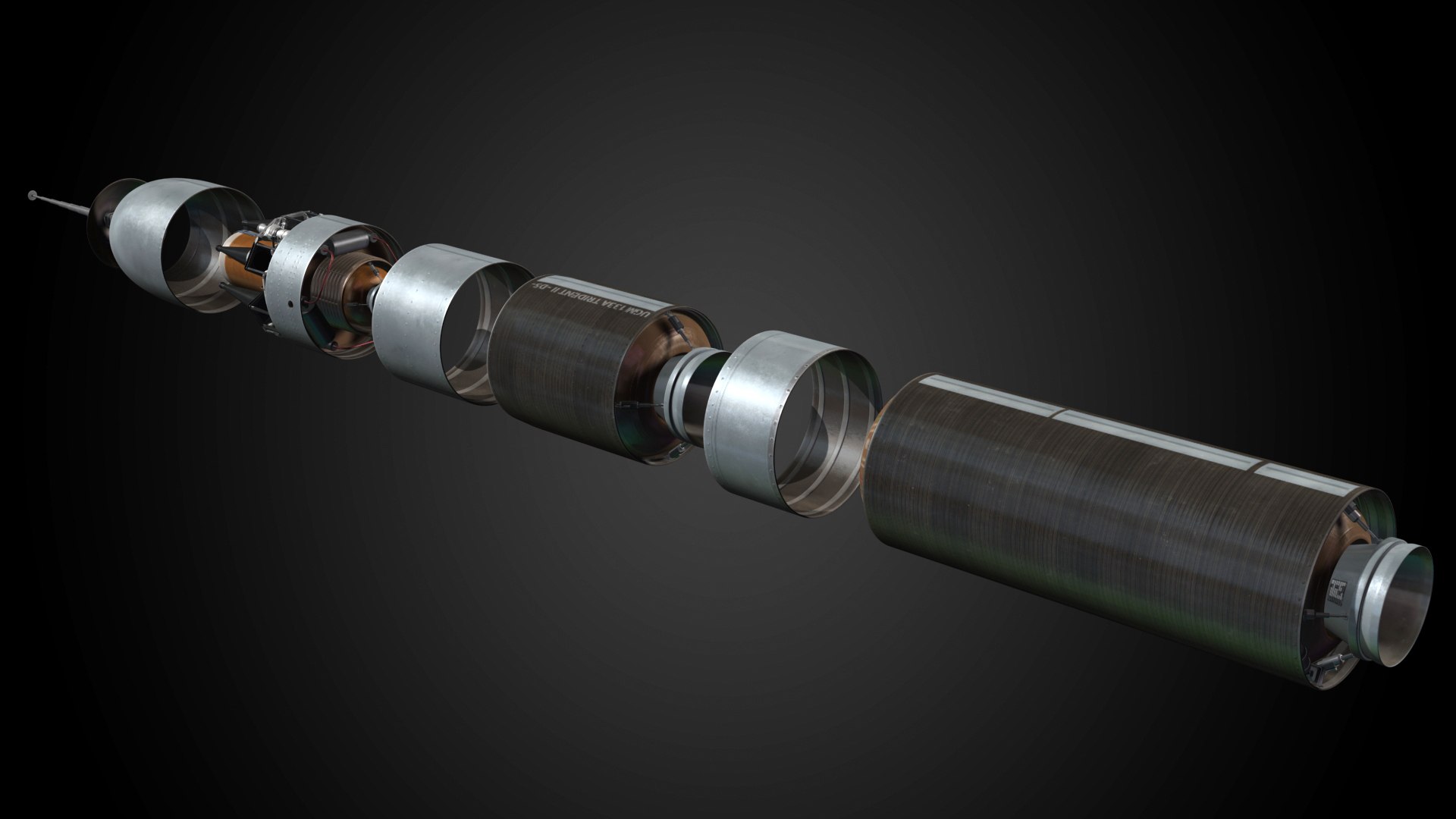 3D UGM 133A Trident II D5 Missile - TurboSquid 2281306