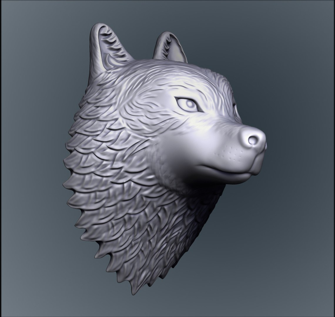 3D Model Wolf Head - TurboSquid 1254439