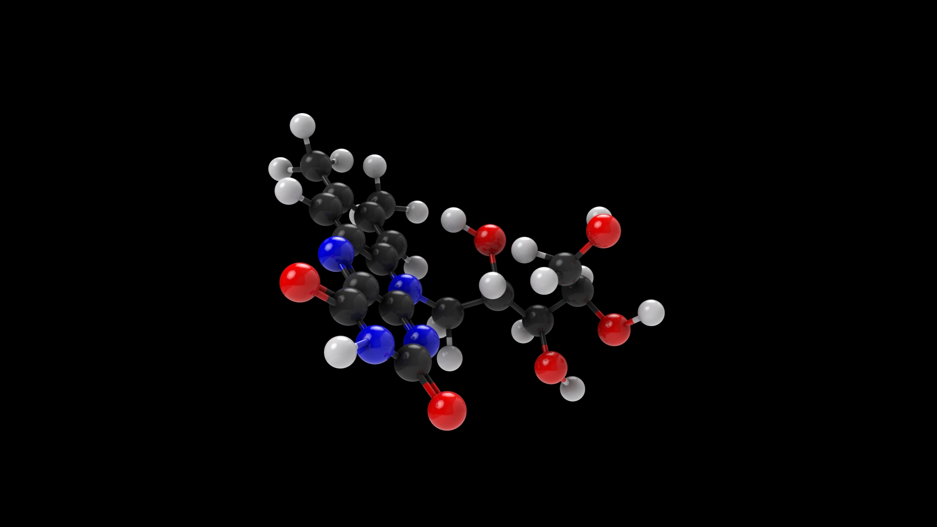 3D Vitamin B2 Molecular Structure - TurboSquid 2192945