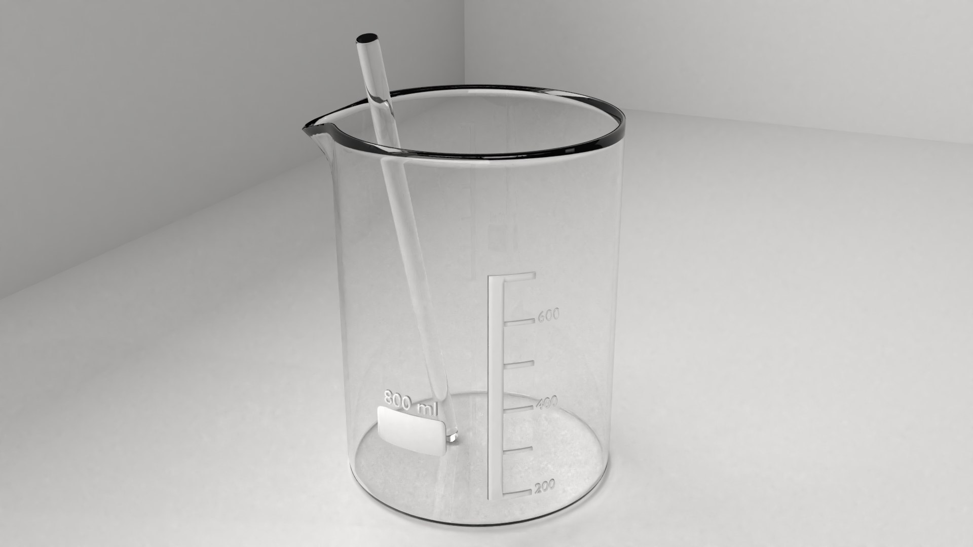 800 Ml Glass Beaker 3D Model - TurboSquid 1552207