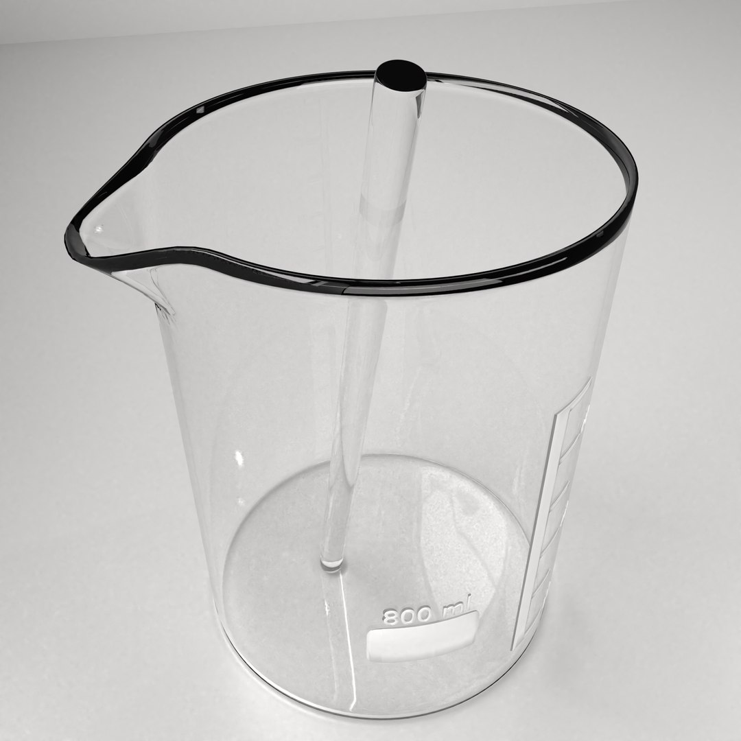 800 Ml Glass Beaker 3D Model - TurboSquid 1552207