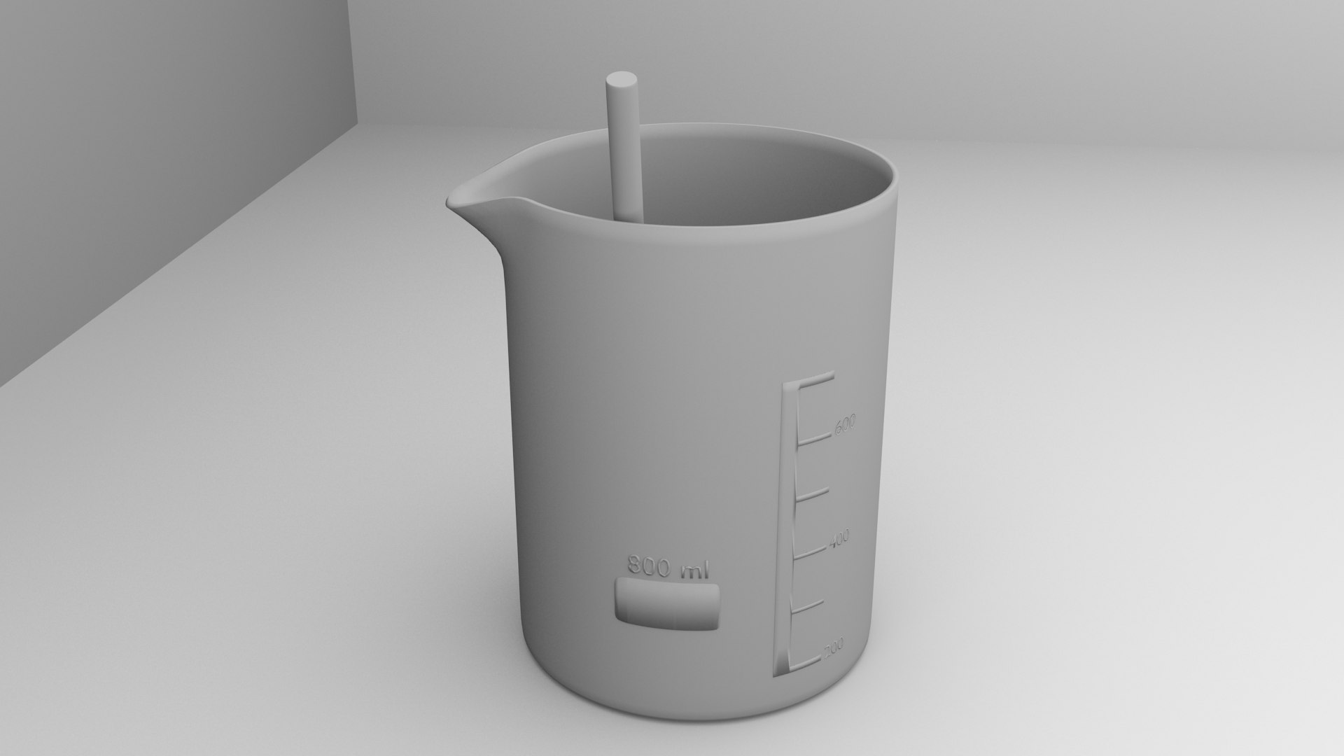 800 Ml Glass Beaker 3D Model - TurboSquid 1552207