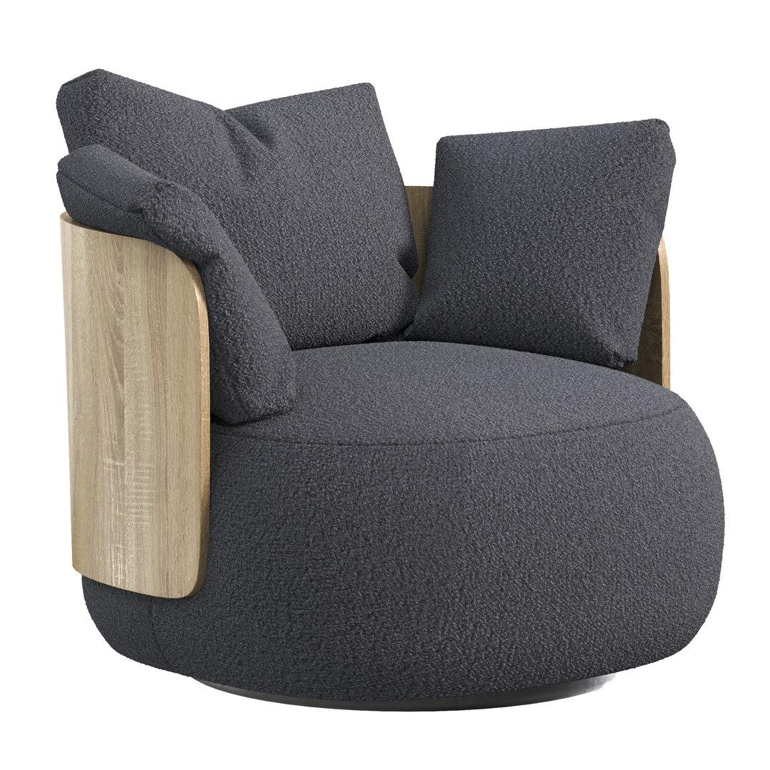 Armchair CALIN By Porada 3D model - TurboSquid 2082571