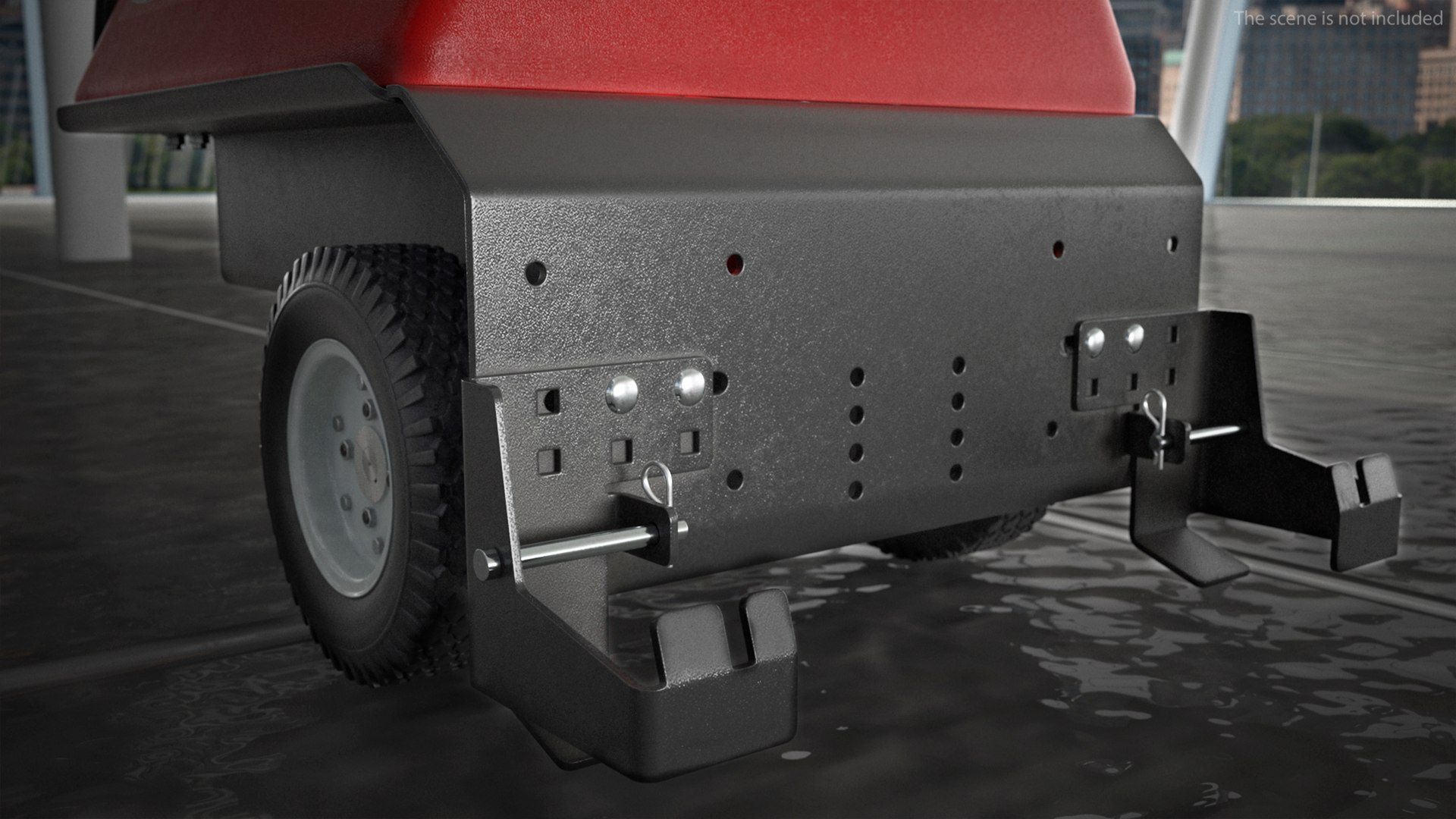 Electric Shopping Cart Retriever with Trolley model - TurboSquid 2095329