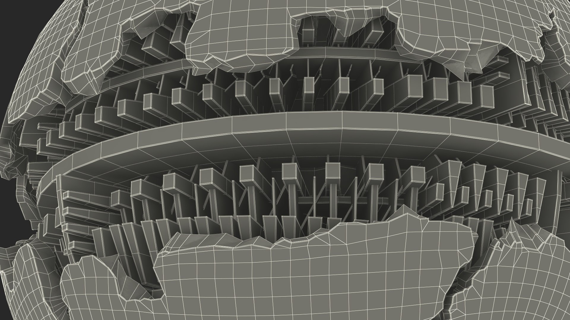 Silver Ruined Sphere 3D Model - TurboSquid 2368914
