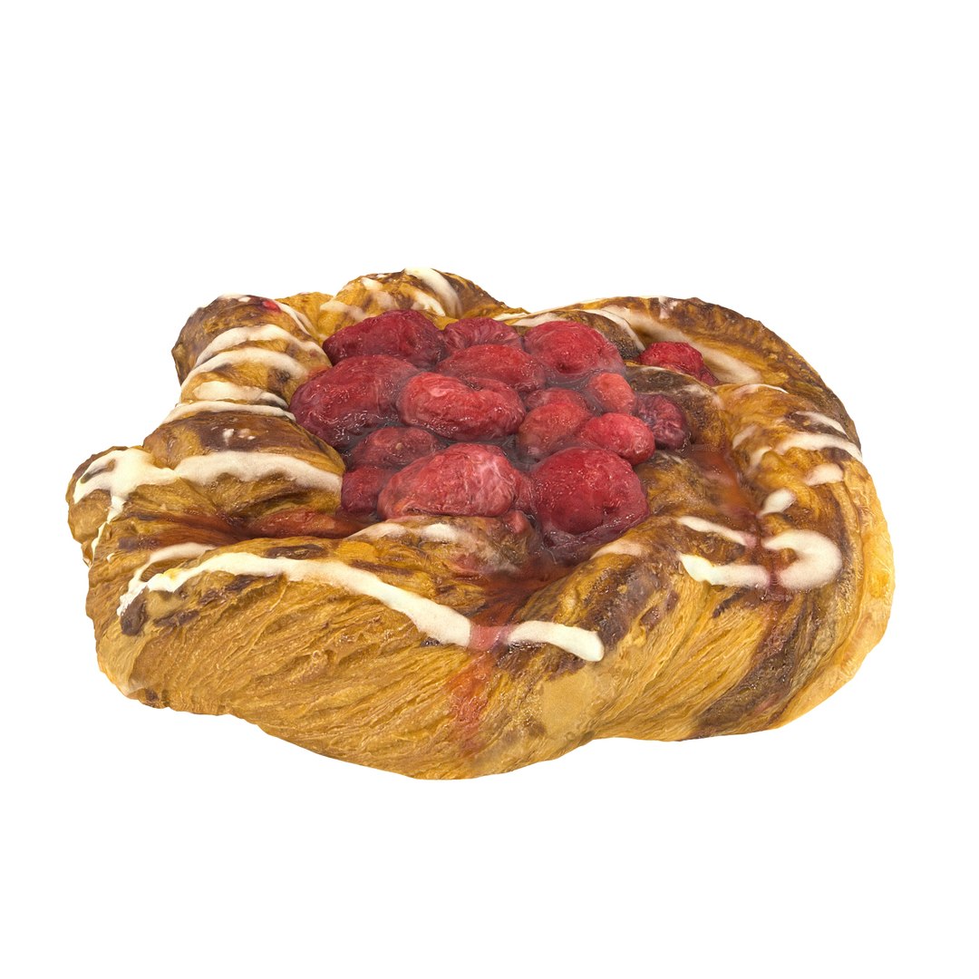 Pastry raspberries model - TurboSquid 1349458