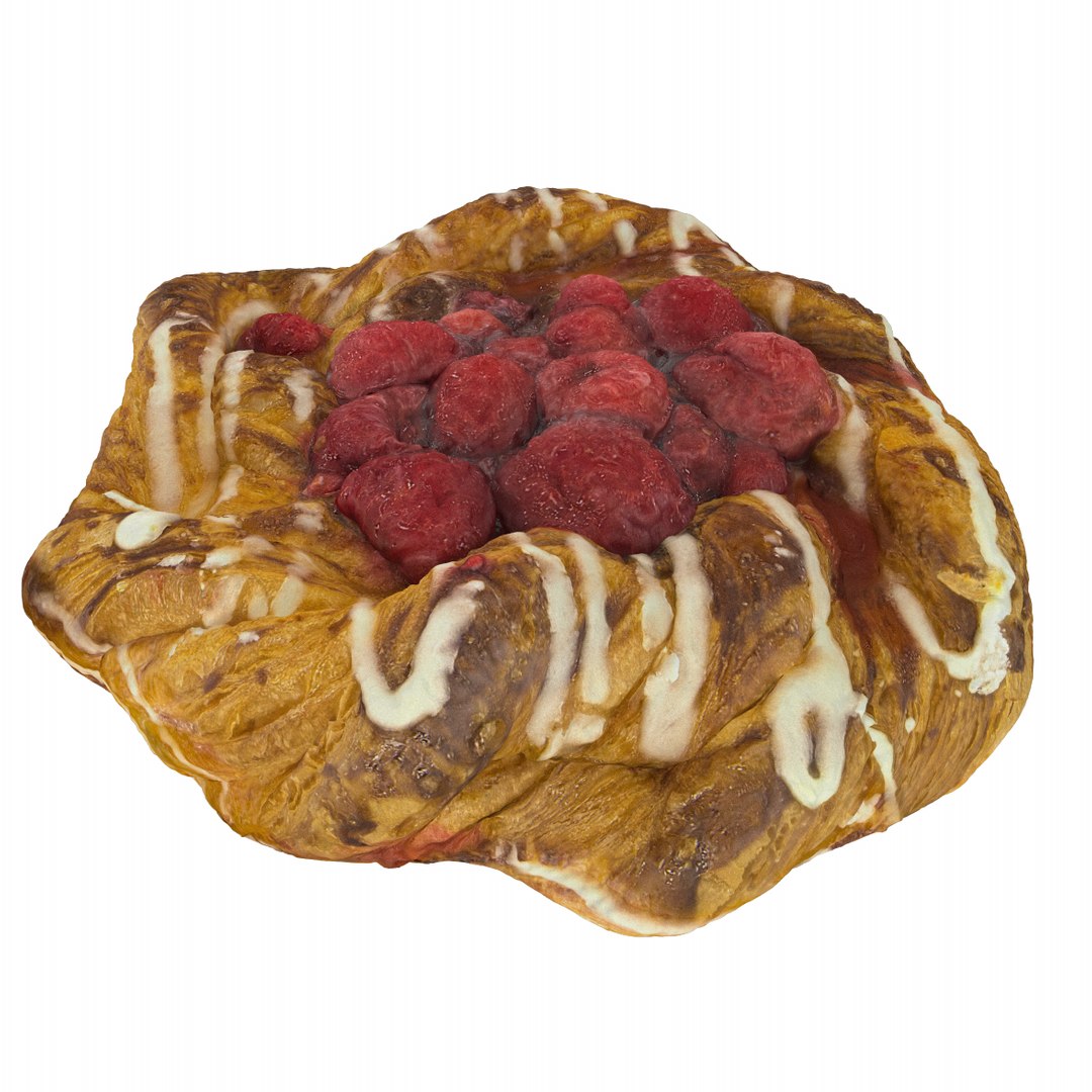 Pastry raspberries model - TurboSquid 1349458