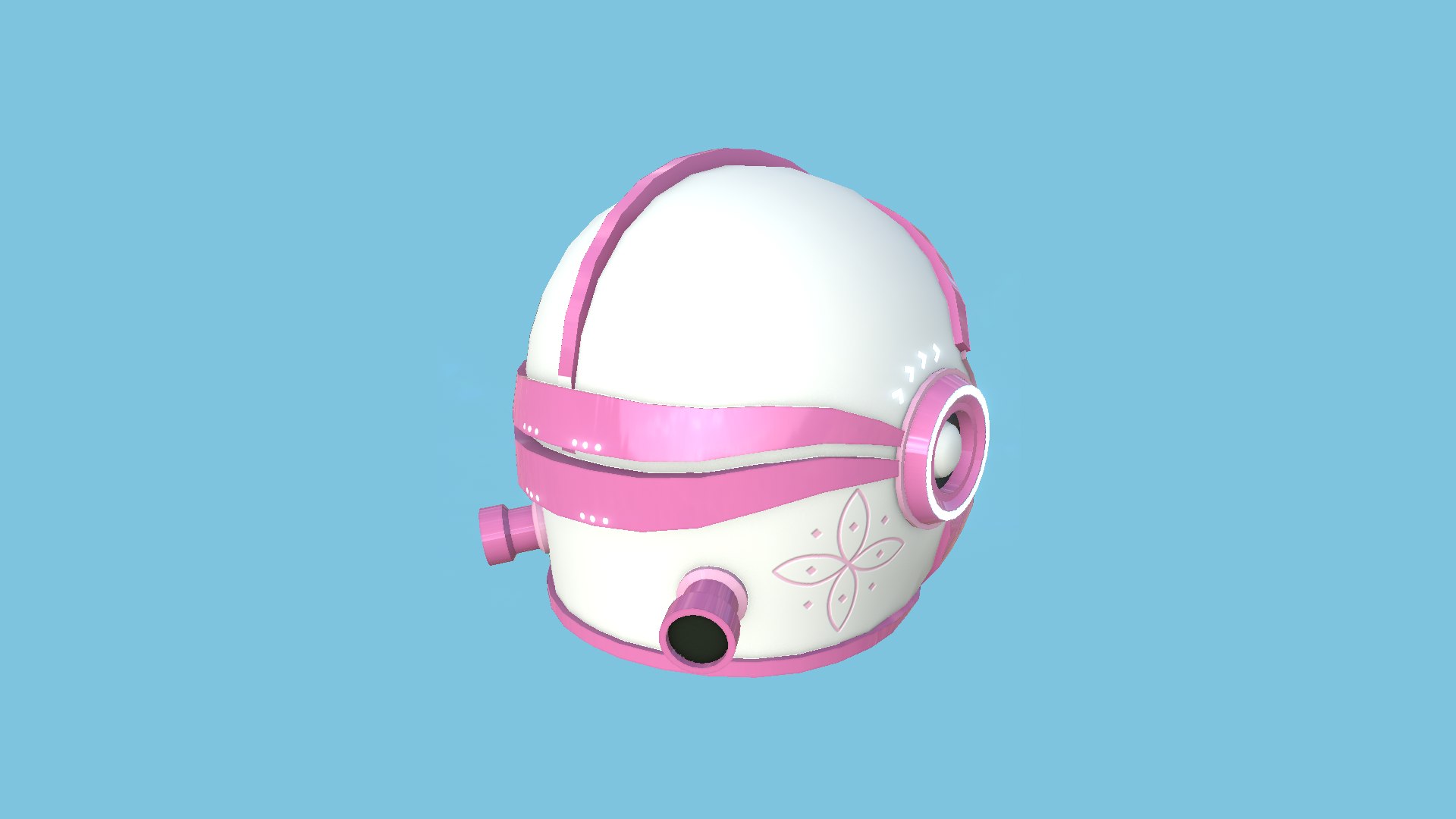 Astronaut Helmet 06 - Pink Female - Character Design Fashion 3D Model ...