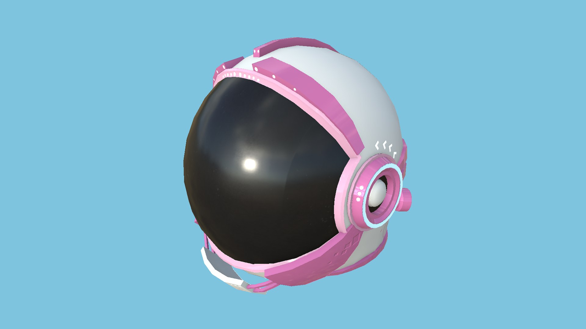 Astronaut Helmet 06 - Pink Female - Character Design Fashion 3D Model ...