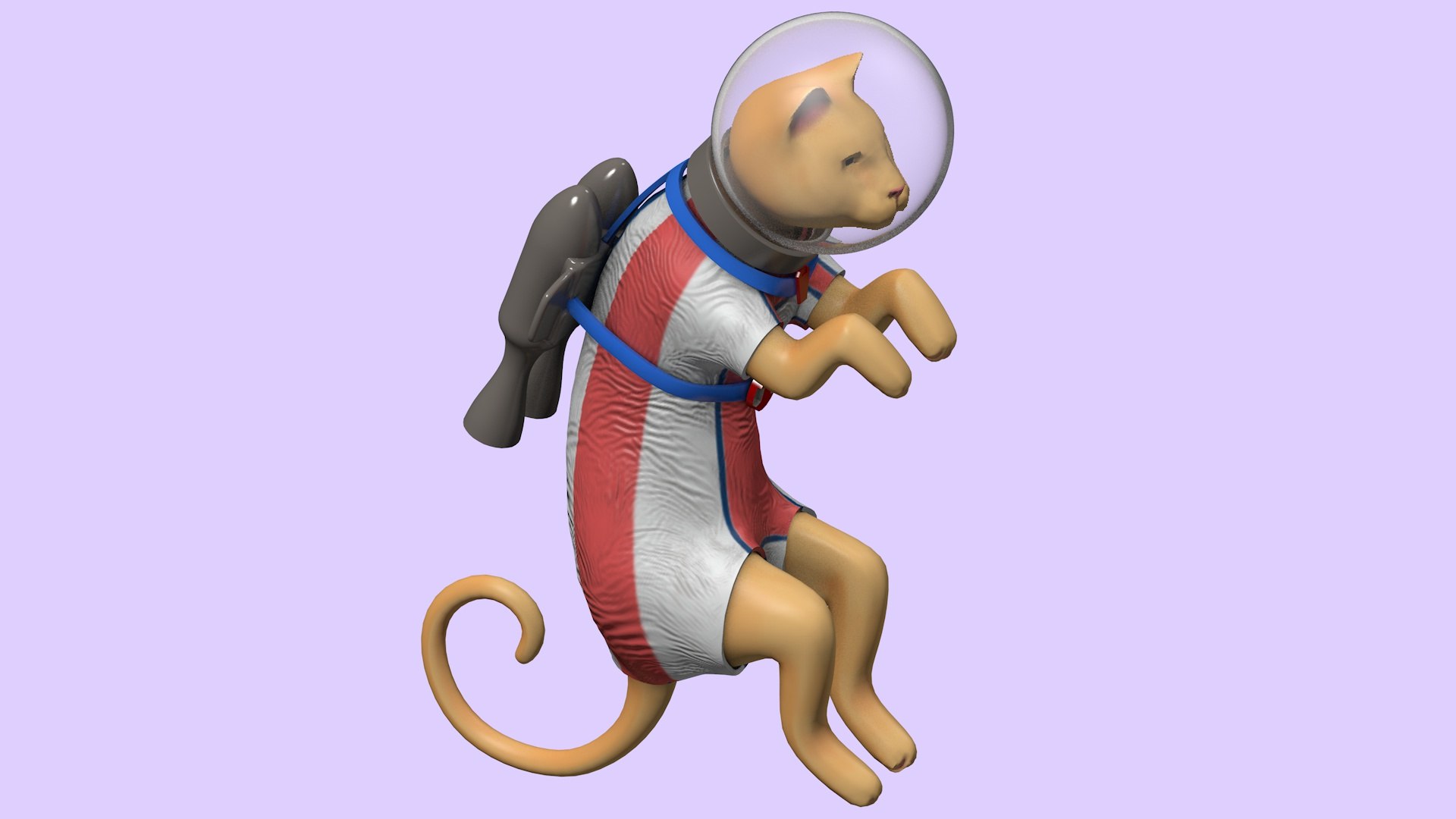 Rocket Cat 3D Model - TurboSquid 2160517