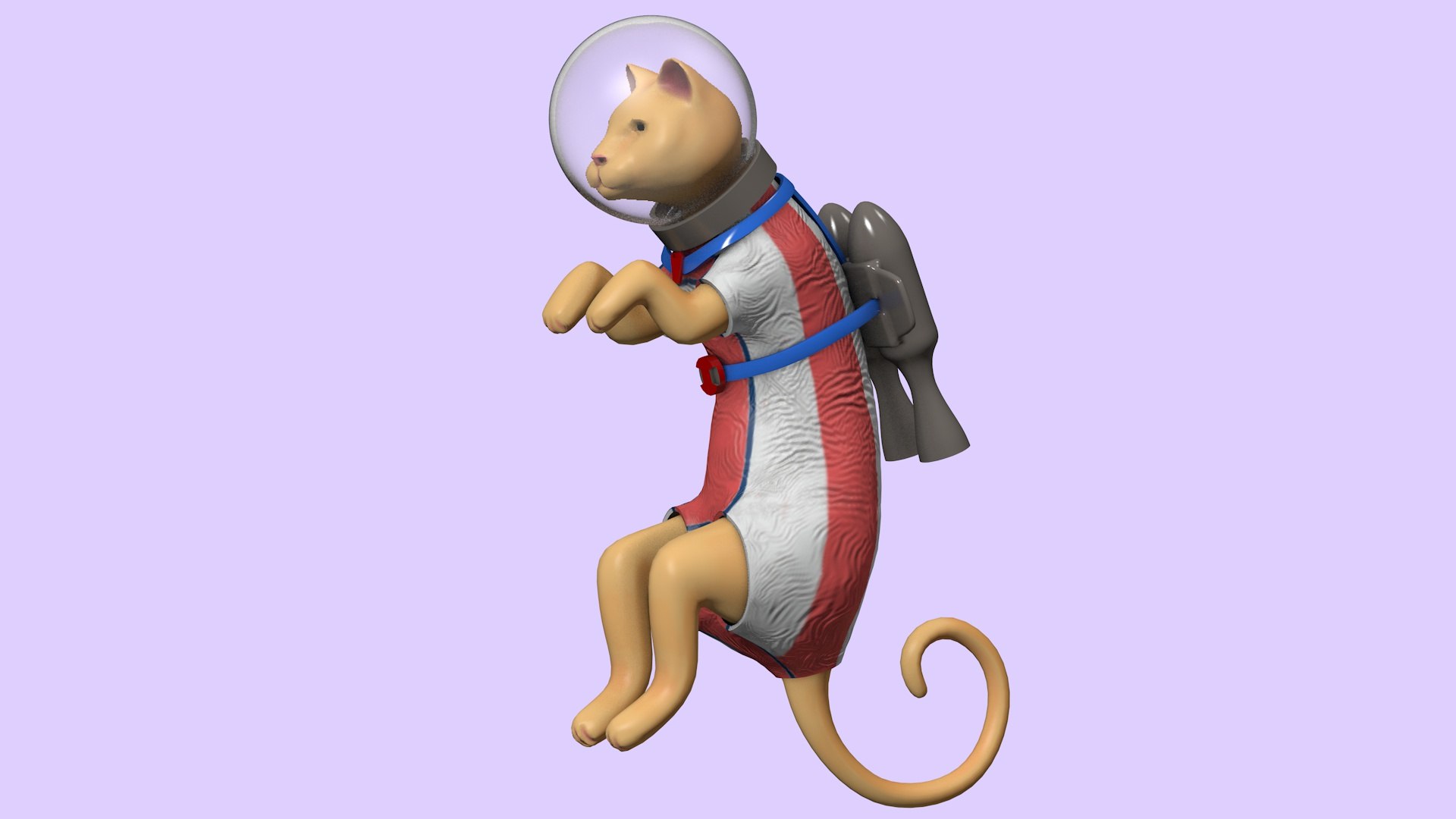 Rocket Cat 3D Model - TurboSquid 2160517