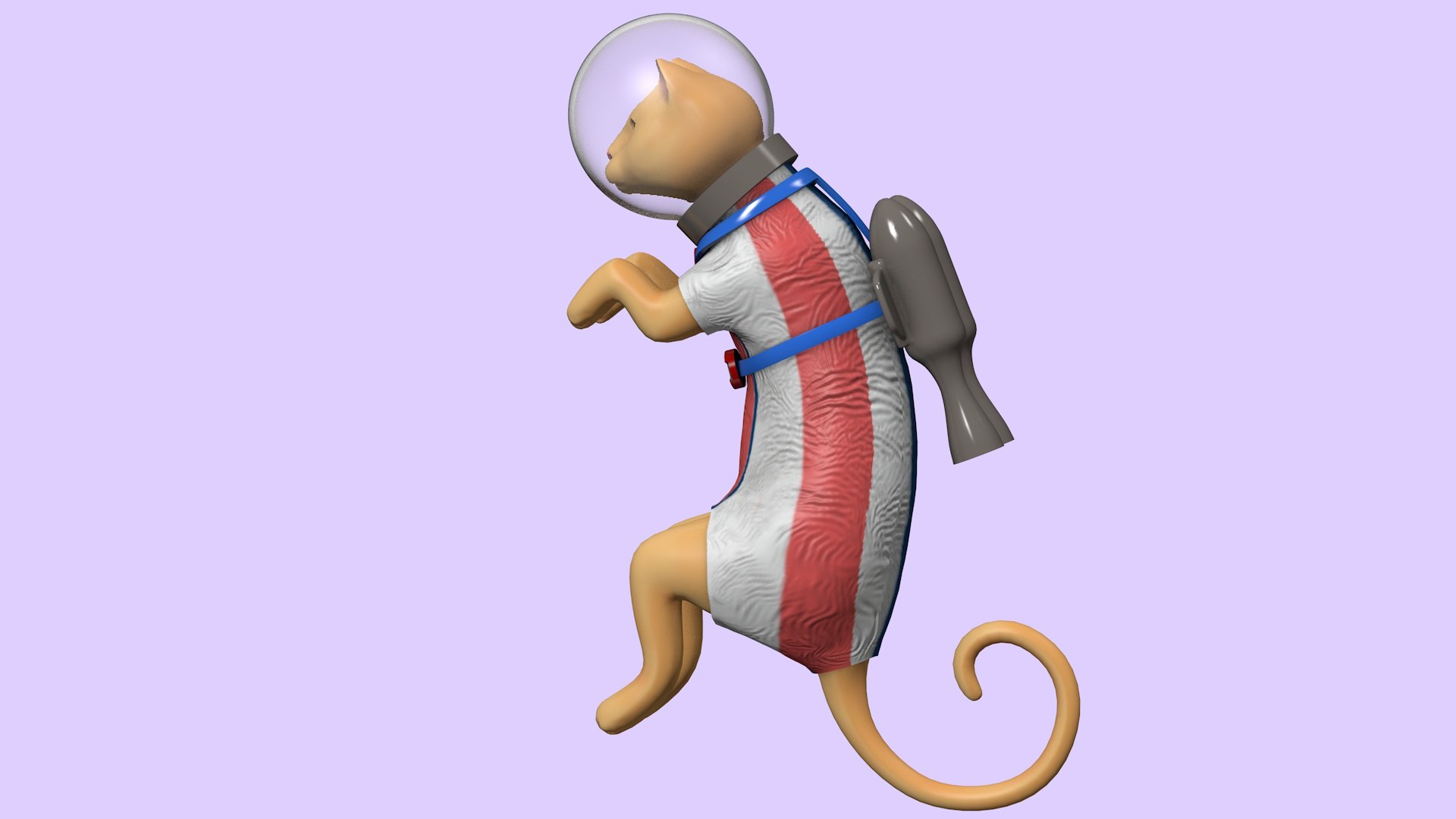 Rocket Cat 3D Model - TurboSquid 2160517