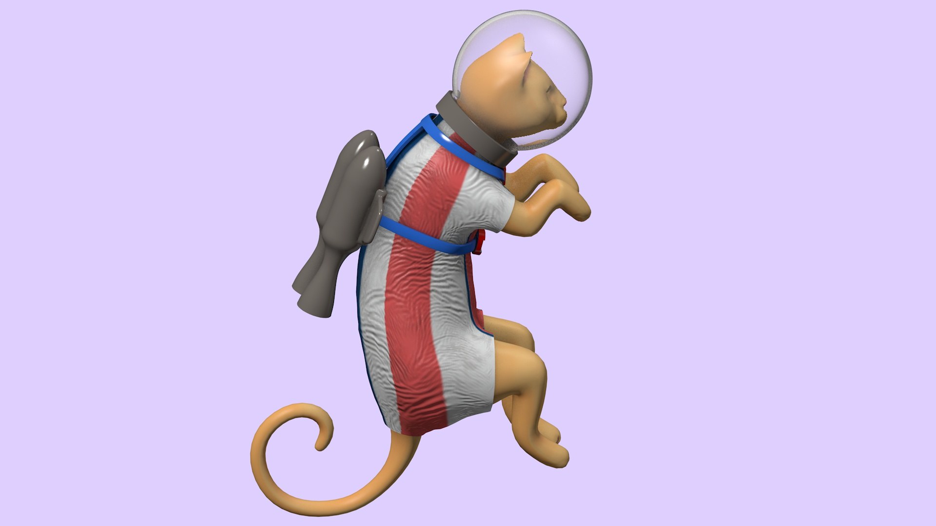Rocket Cat 3D Model - TurboSquid 2160517