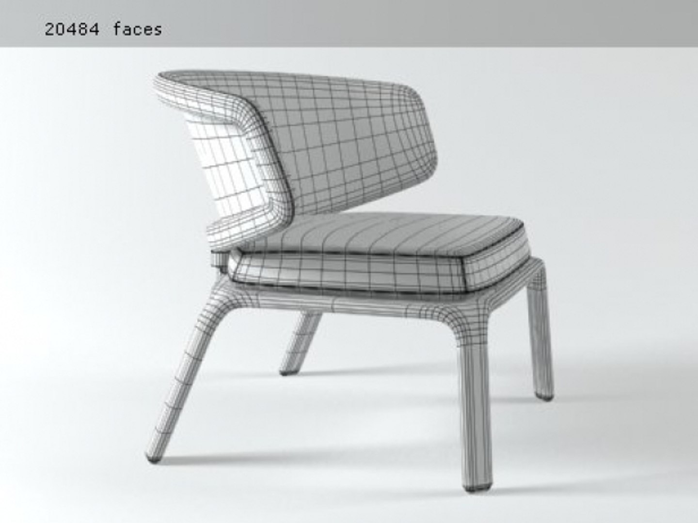 3D Seashell Lounge Chair Footstool Model - TurboSquid 1176948