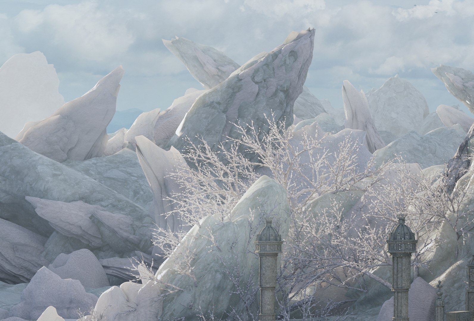 3D Fantasy Sword Temple - TurboSquid 1867070