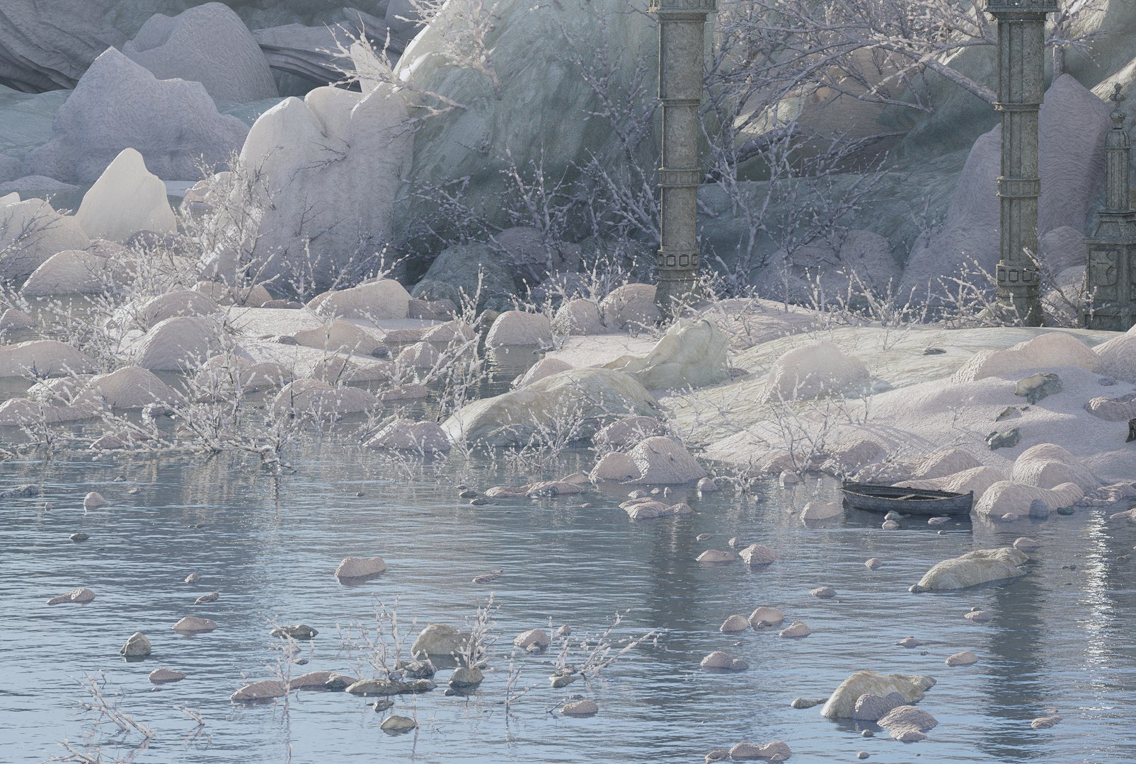 3D Fantasy Sword Temple - TurboSquid 1867070