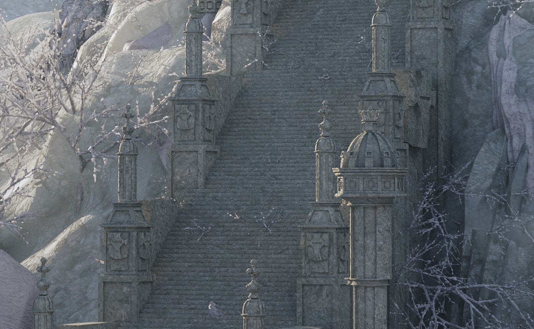 3D Fantasy Sword Temple - TurboSquid 1867070