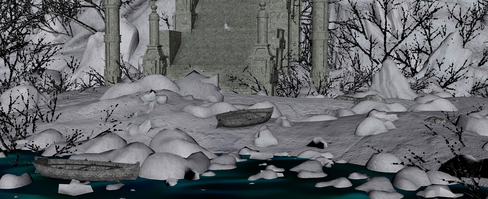 3D Fantasy Sword Temple - TurboSquid 1867070